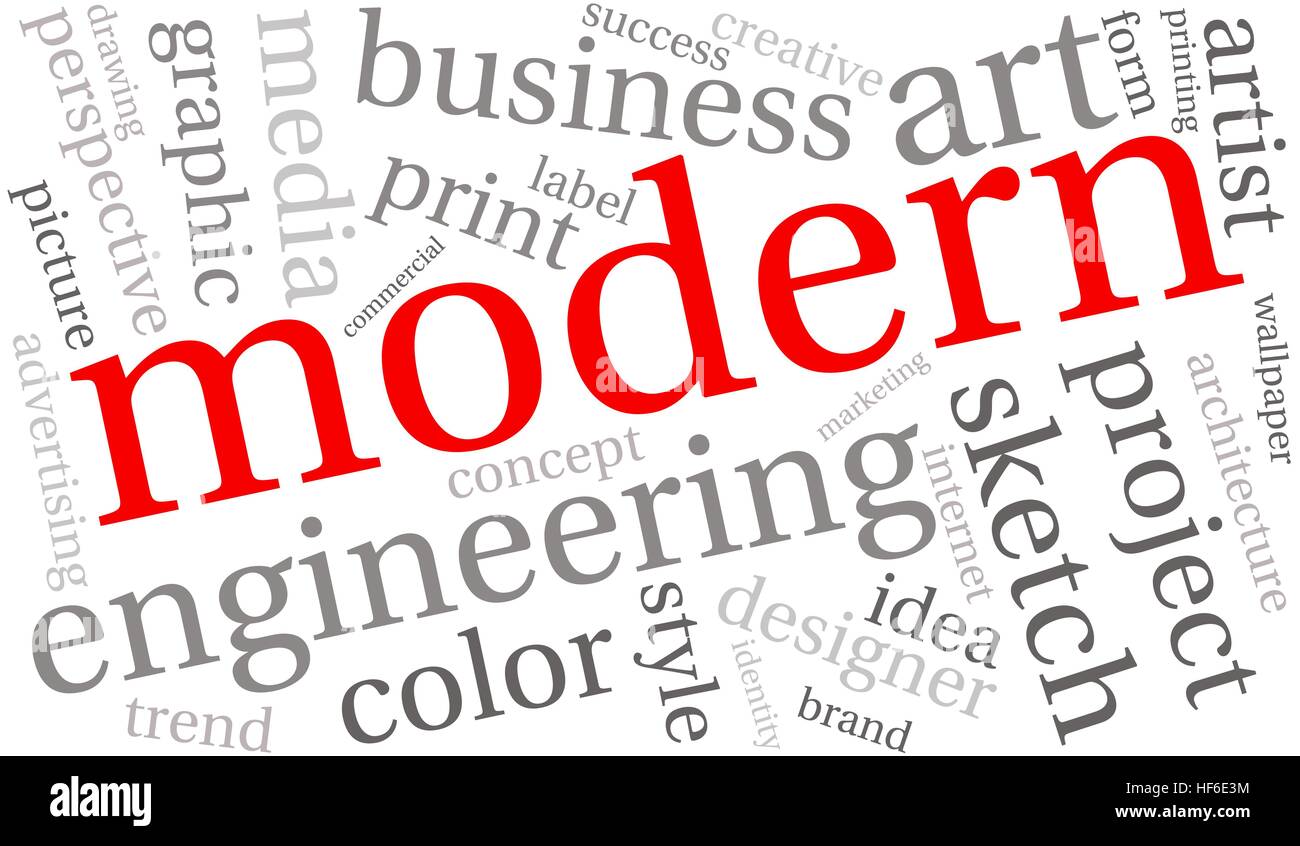 Modern word cloud on a white background Stock Vector Image & Art - Alamy