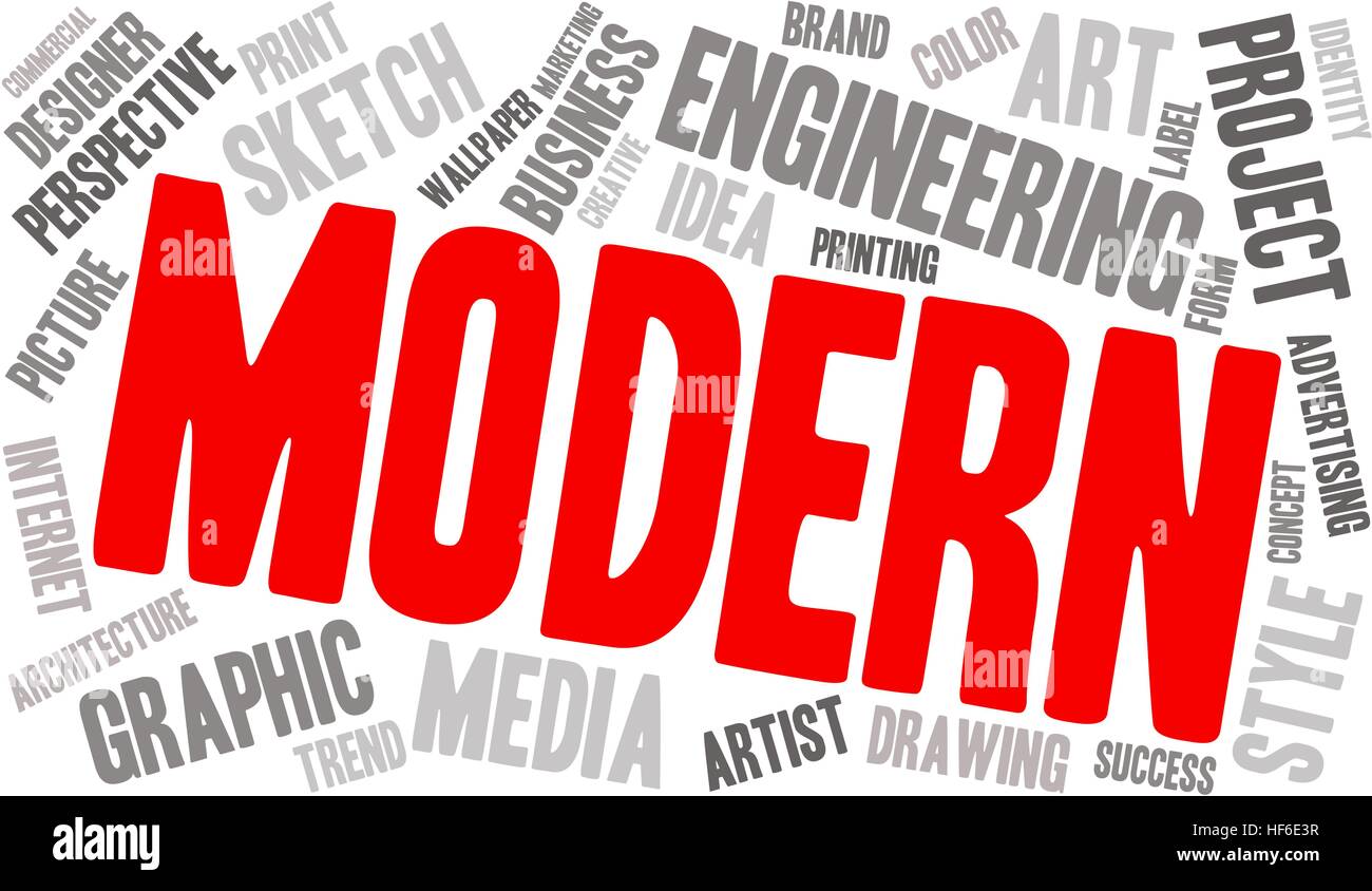 Modern word cloud on a white background Stock Vector Image & Art - Alamy