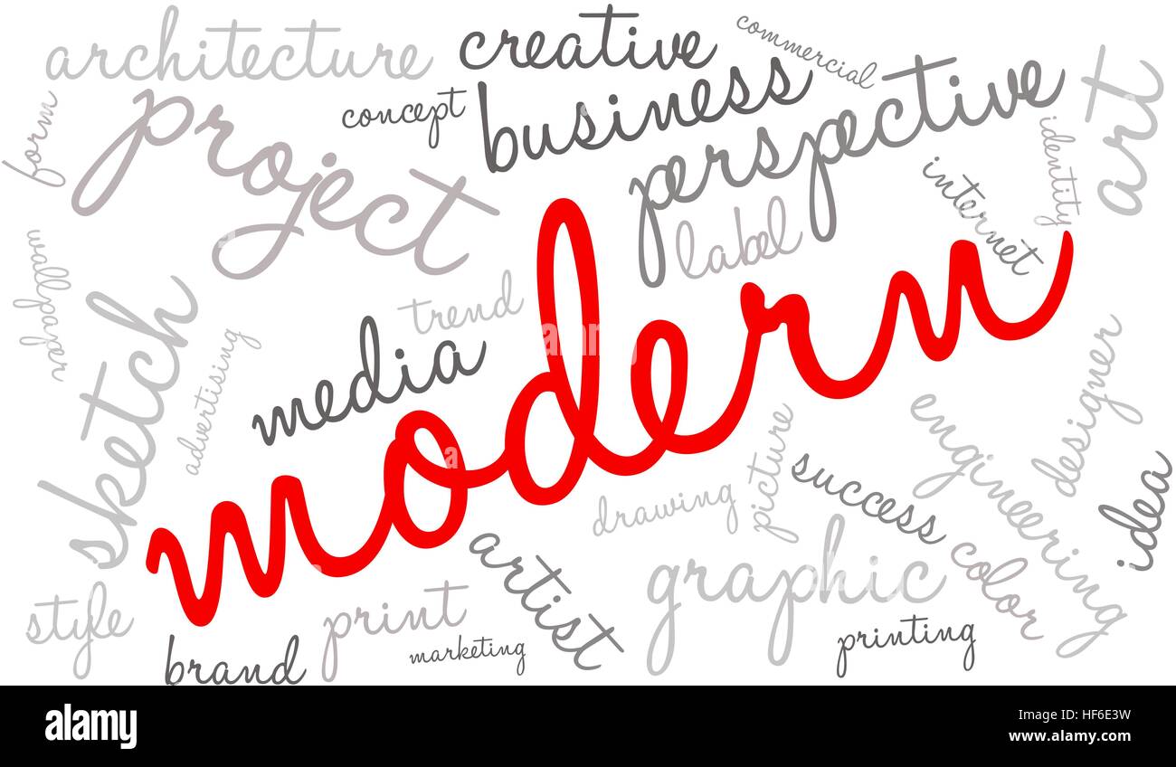 Modern word cloud on a white background Stock Vector Image & Art - Alamy