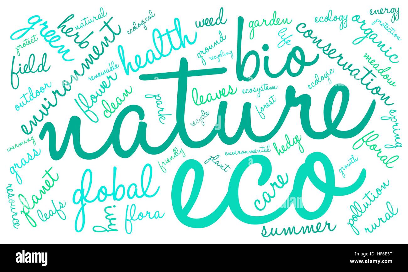 Nature word cloud on a white background Stock Vector Image & Art - Alamy