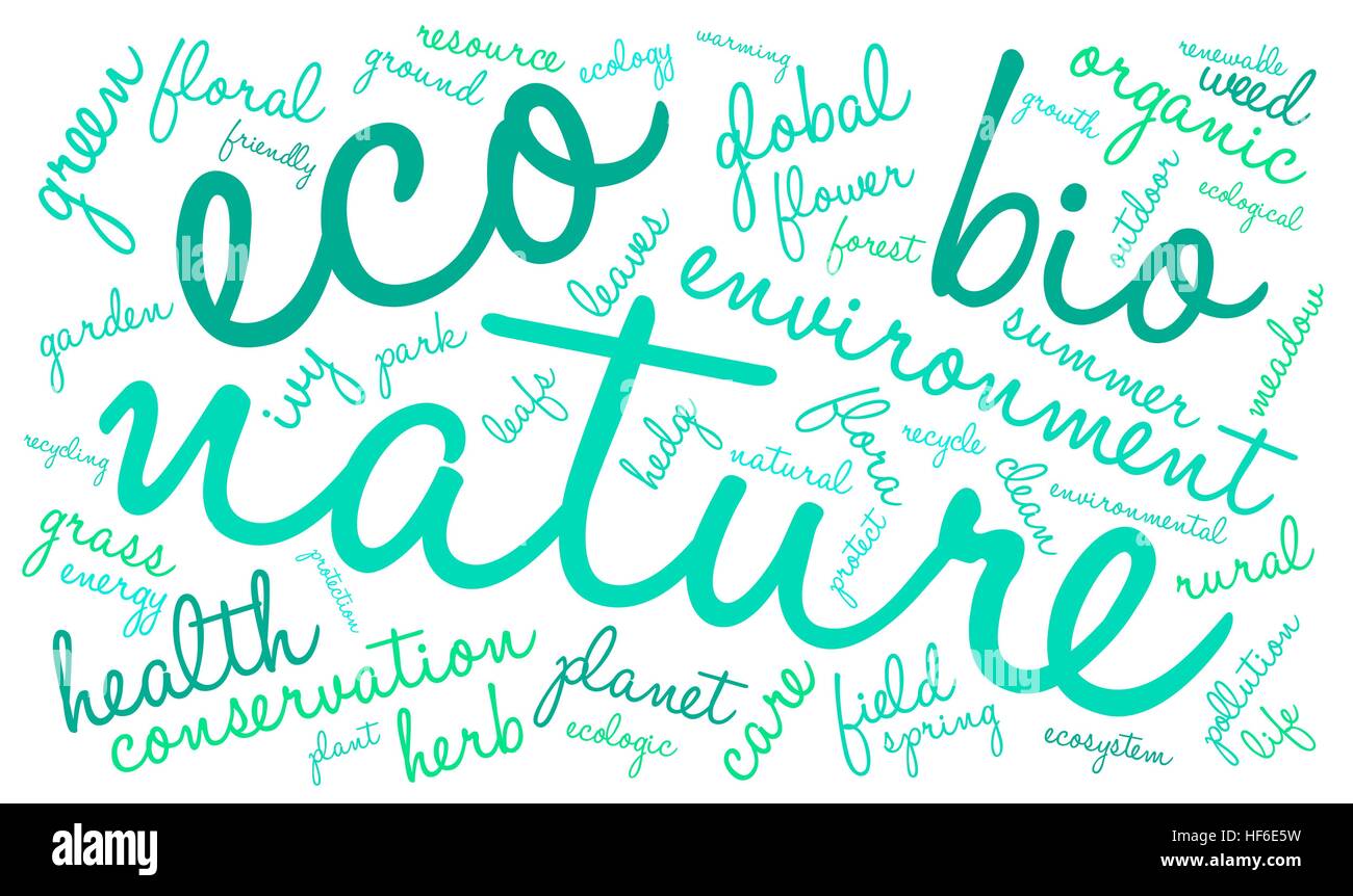 Nature word cloud on a white background Stock Vector Image & Art - Alamy