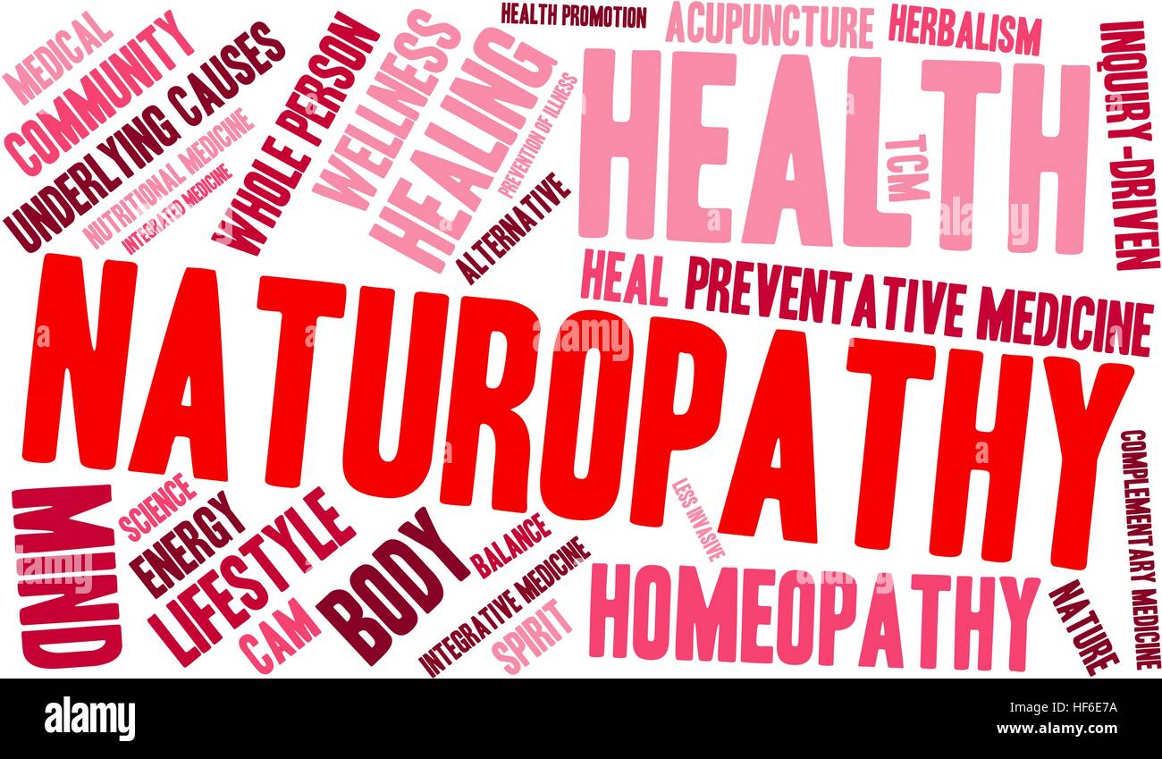 Naturopathy word cloud on a white background Stock Vector Image & Art ...