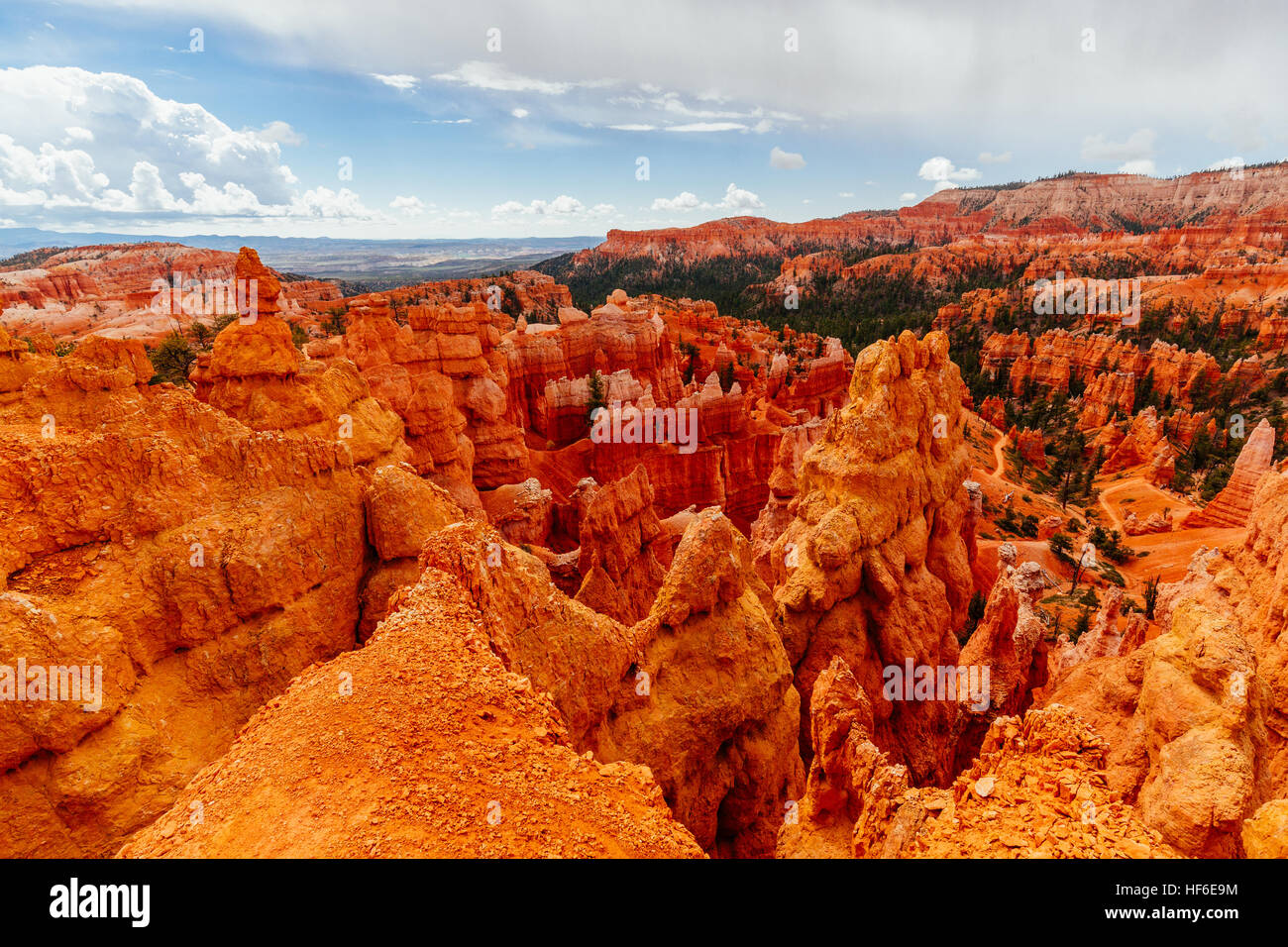 Bryce Canyon is a collection of natural amphitheaters aside of the ...