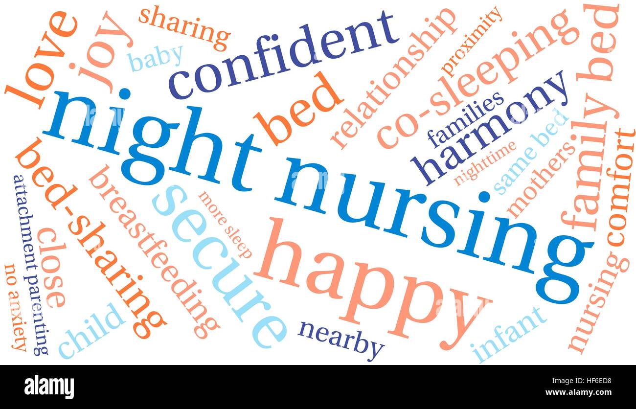 Night Nursing word cloud on a white background Stock Vector Image & Art ...