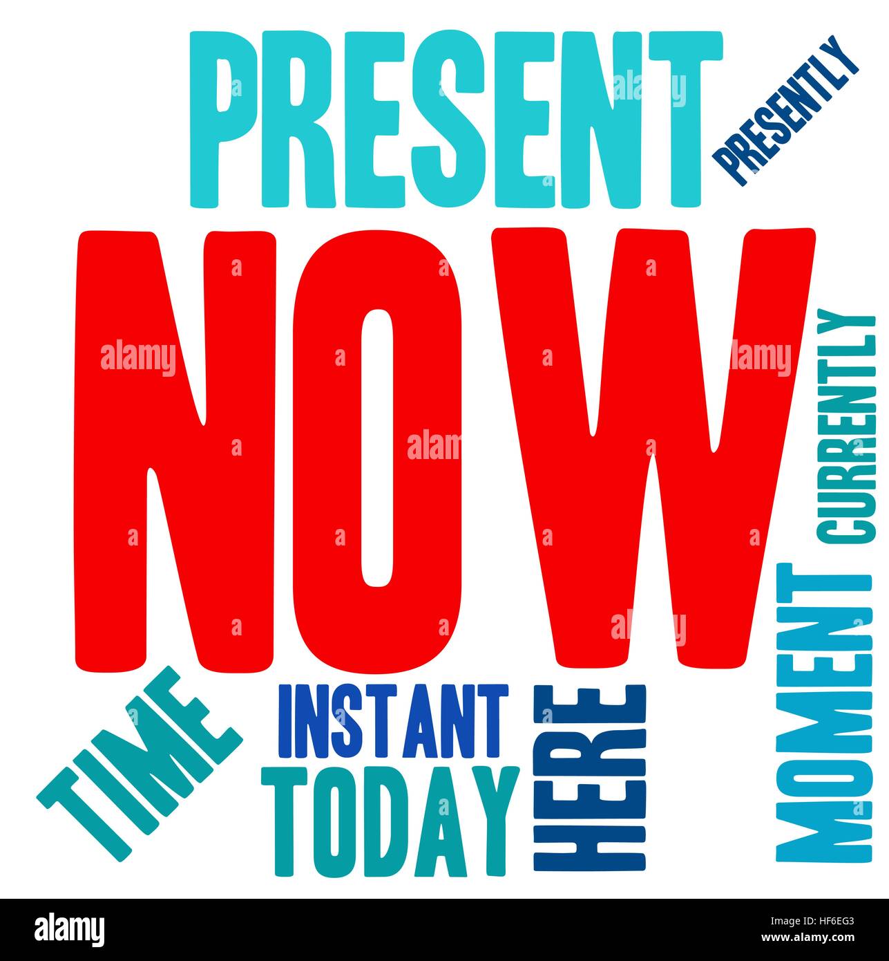 Now word cloud on a white background Stock Vector Image & Art - Alamy