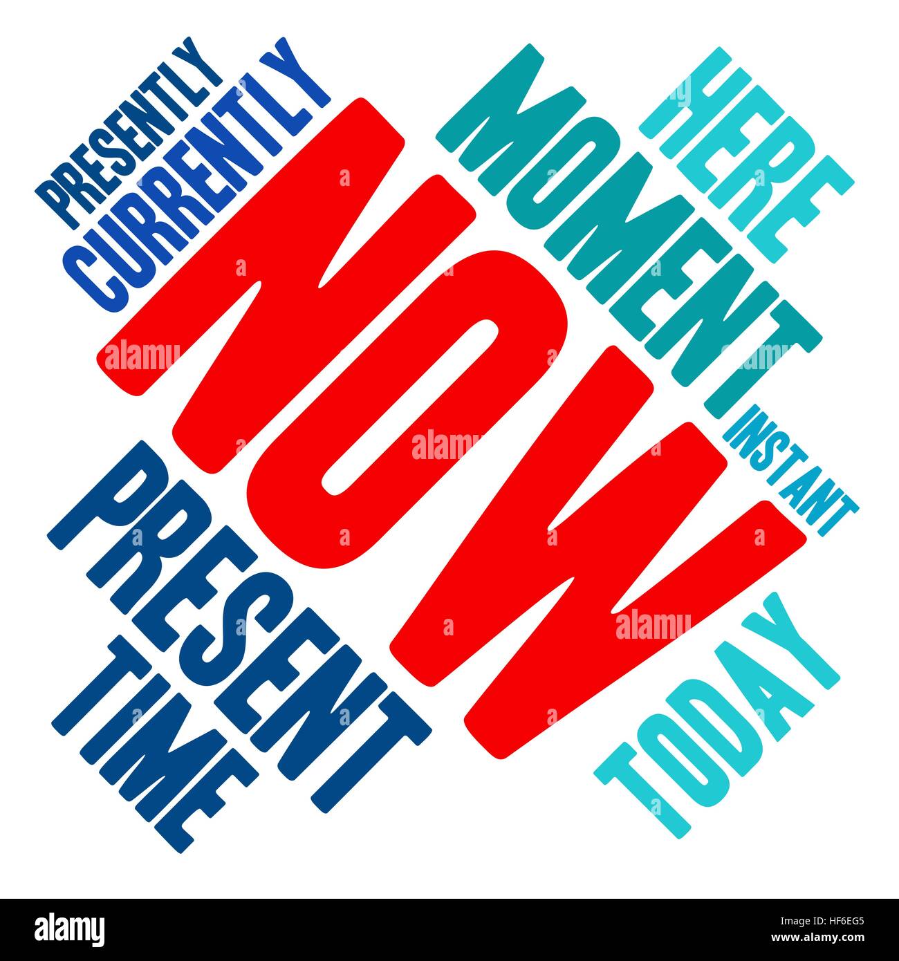 Now word cloud on a white background Stock Vector Image & Art - Alamy