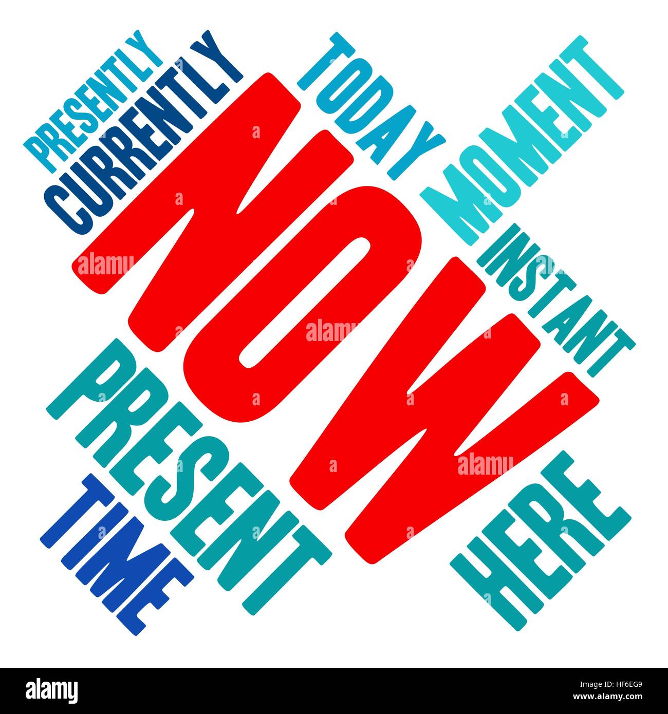 Now word cloud on a white background Stock Vector Image & Art - Alamy