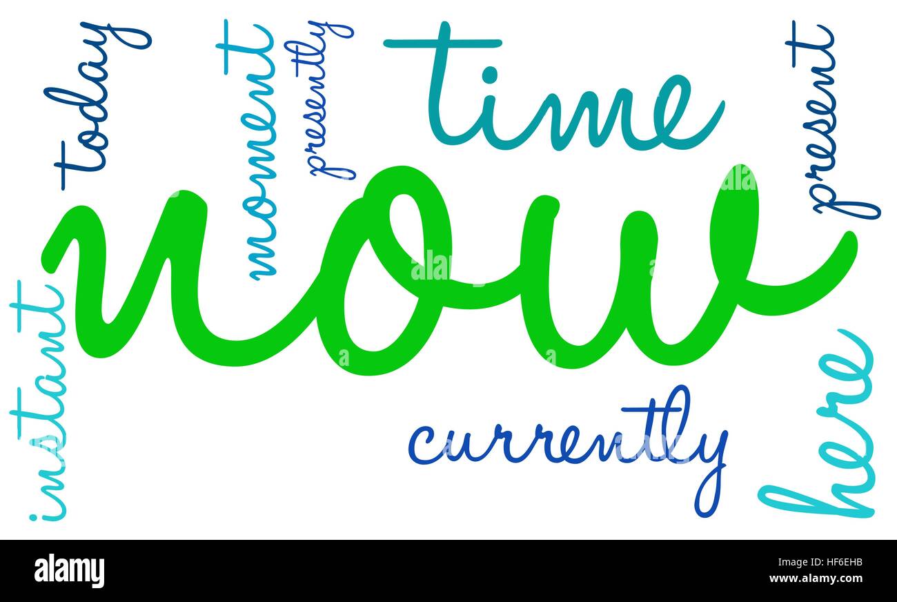 Now word cloud on a white background Stock Vector Image & Art - Alamy