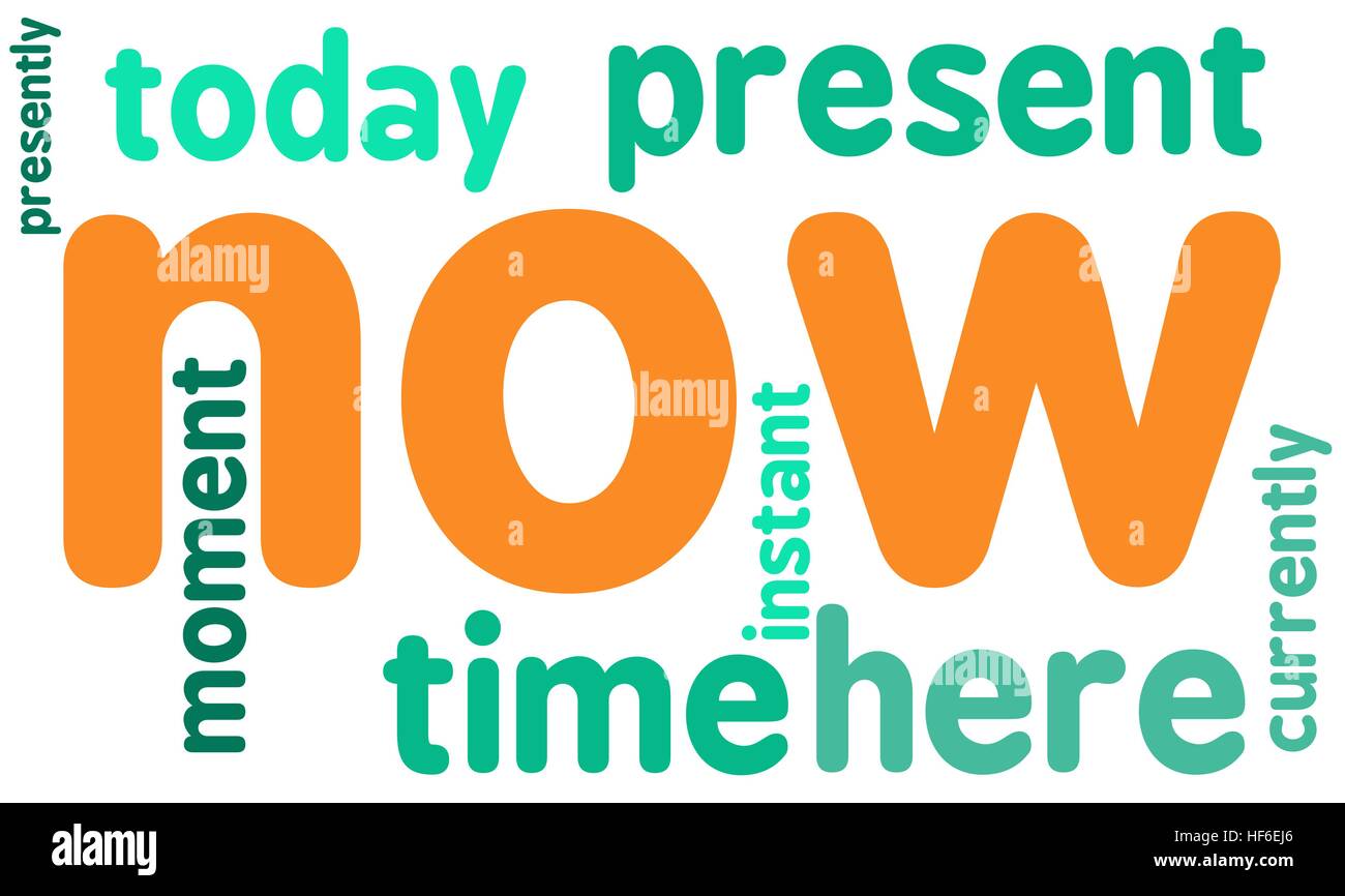 Now word cloud on a white background Stock Vector Image & Art - Alamy