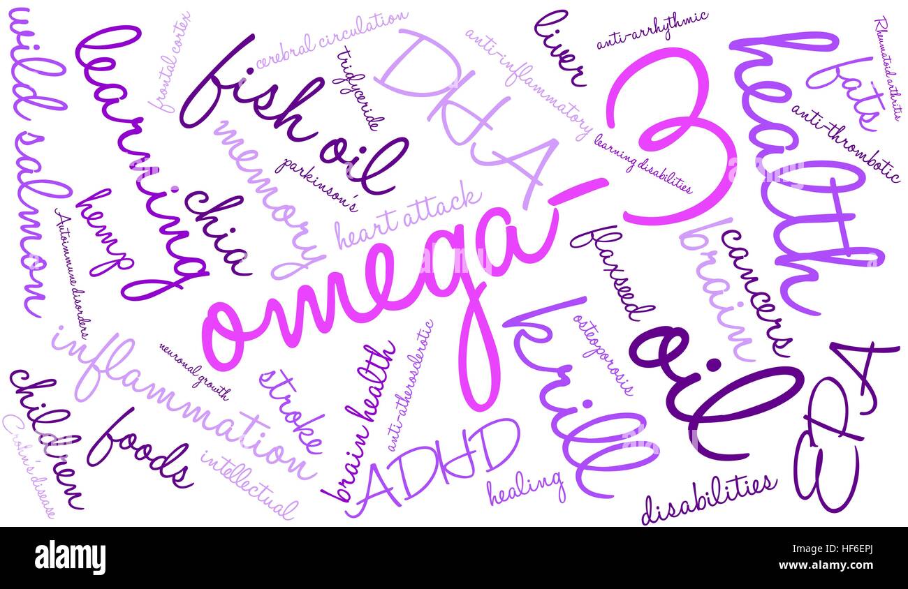 Omega-3 word cloud on a white background Stock Vector Image & Art - Alamy