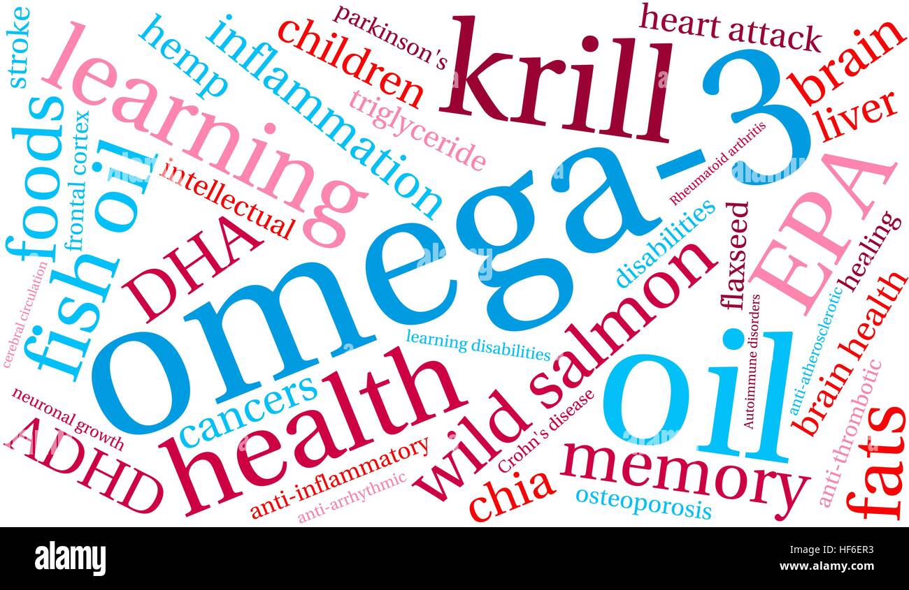 Omega-3 word cloud on a white background Stock Vector Image & Art - Alamy