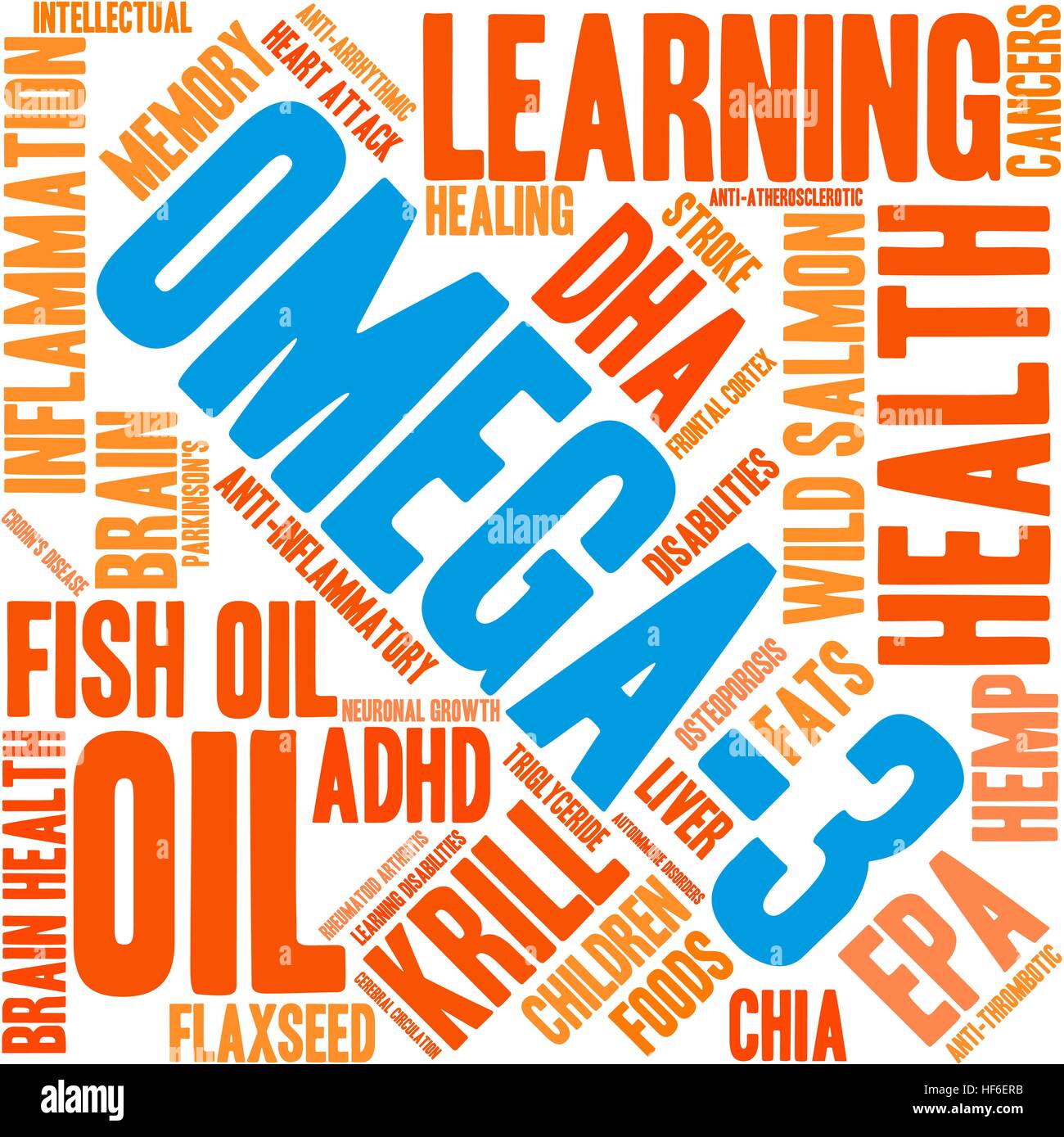 Omega-3 word cloud on a white background Stock Vector Image & Art - Alamy