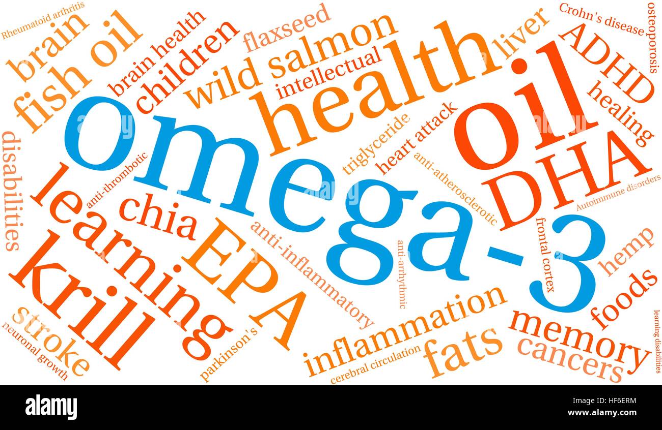Omega-3 word cloud on a white background Stock Vector Image & Art - Alamy