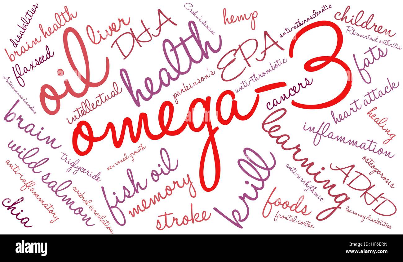 Omega-3 word cloud on a white background Stock Vector Image & Art - Alamy