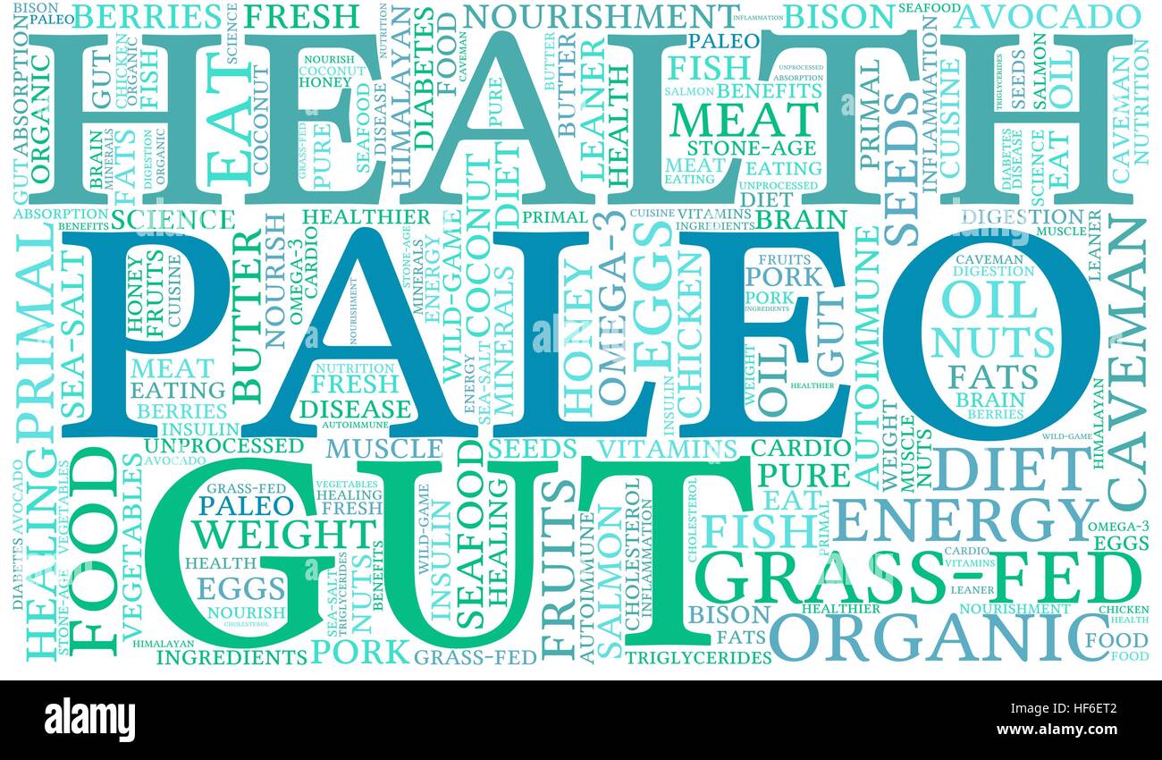 Paleo word cloud on a white background Stock Vector Image & Art - Alamy