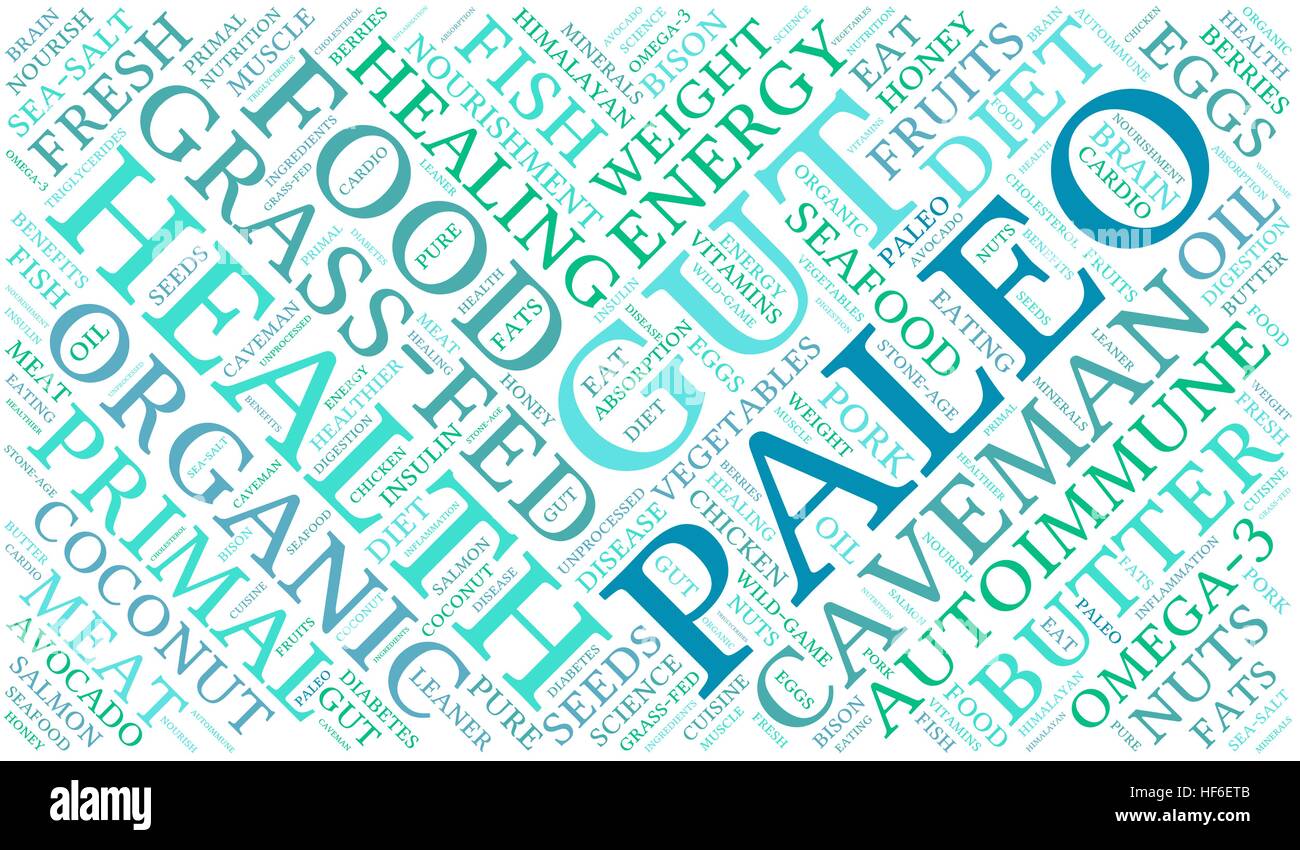 Paleo word cloud on a white background Stock Vector Image & Art - Alamy