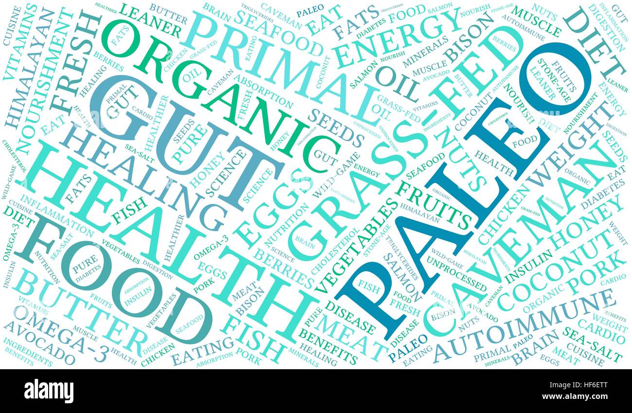 Paleo word cloud on a white background Stock Vector Image & Art - Alamy