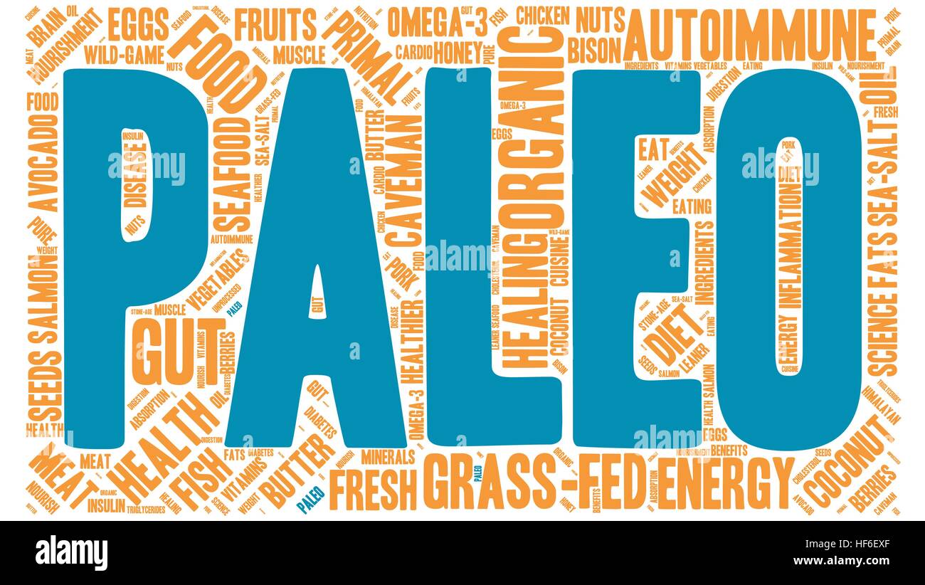 Paleo word cloud on a white background Stock Vector Image & Art - Alamy