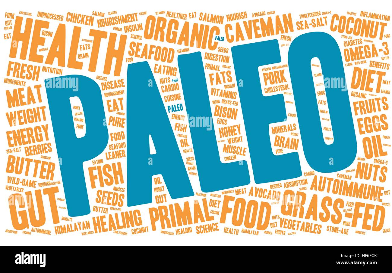 Paleo word cloud on a white background Stock Vector Image & Art - Alamy
