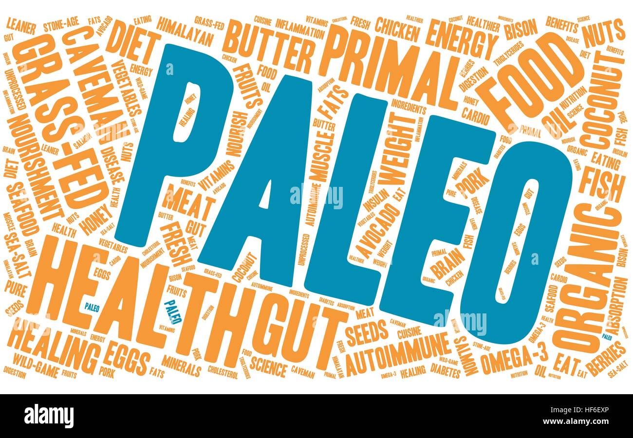 Paleo word cloud on a white background Stock Vector Image & Art - Alamy