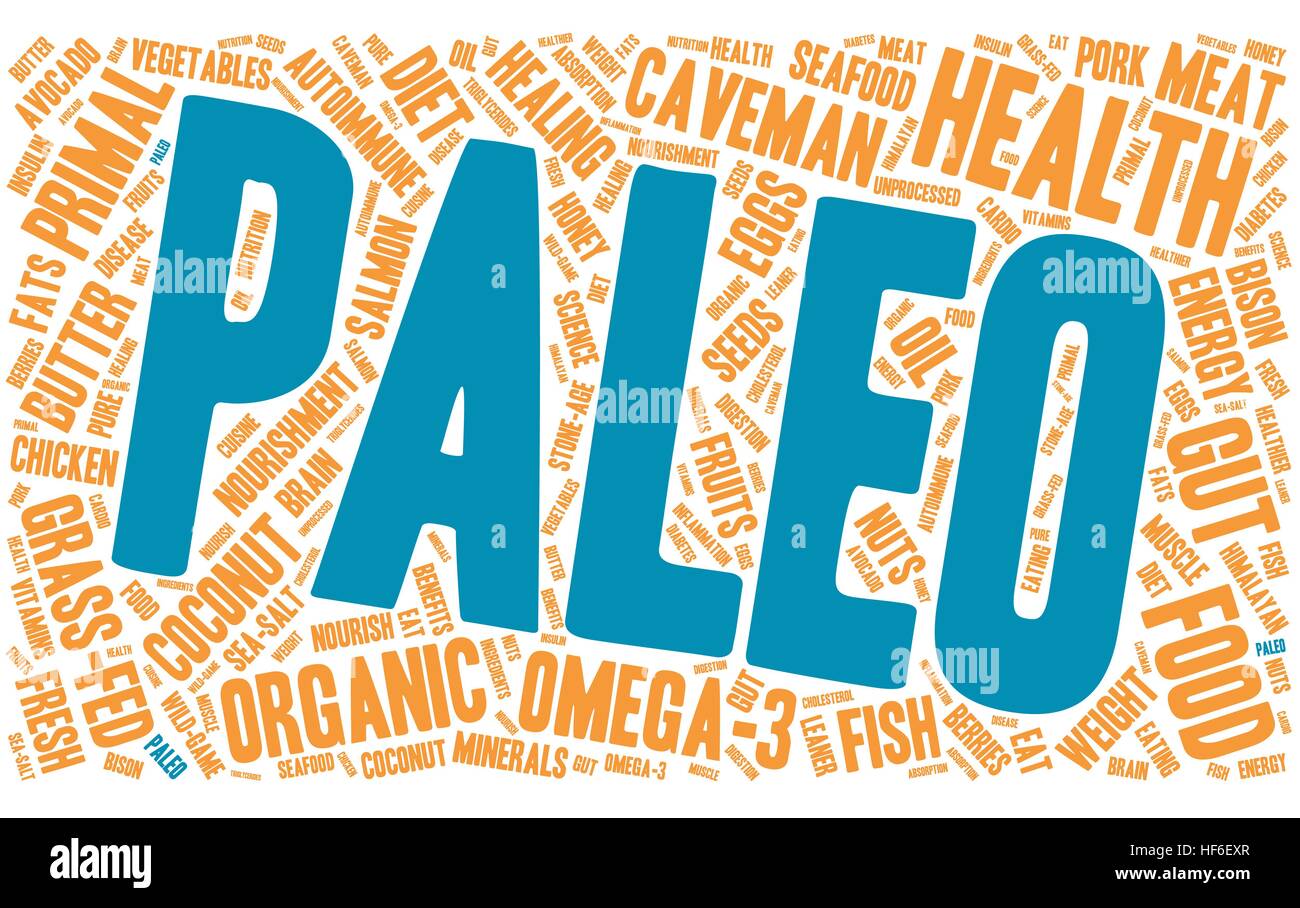 Paleo word cloud on a white background Stock Vector Image & Art - Alamy