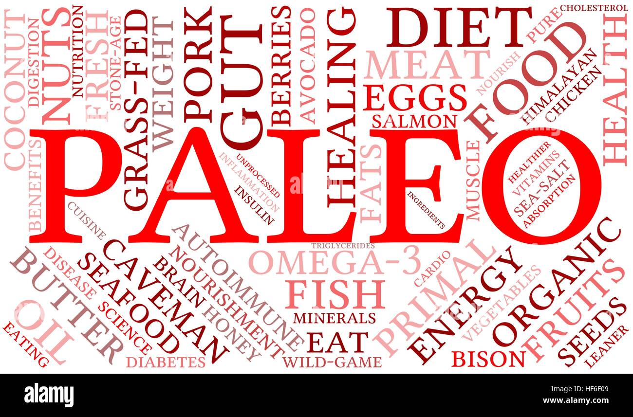 Paleo word cloud on a white background Stock Vector Image & Art - Alamy