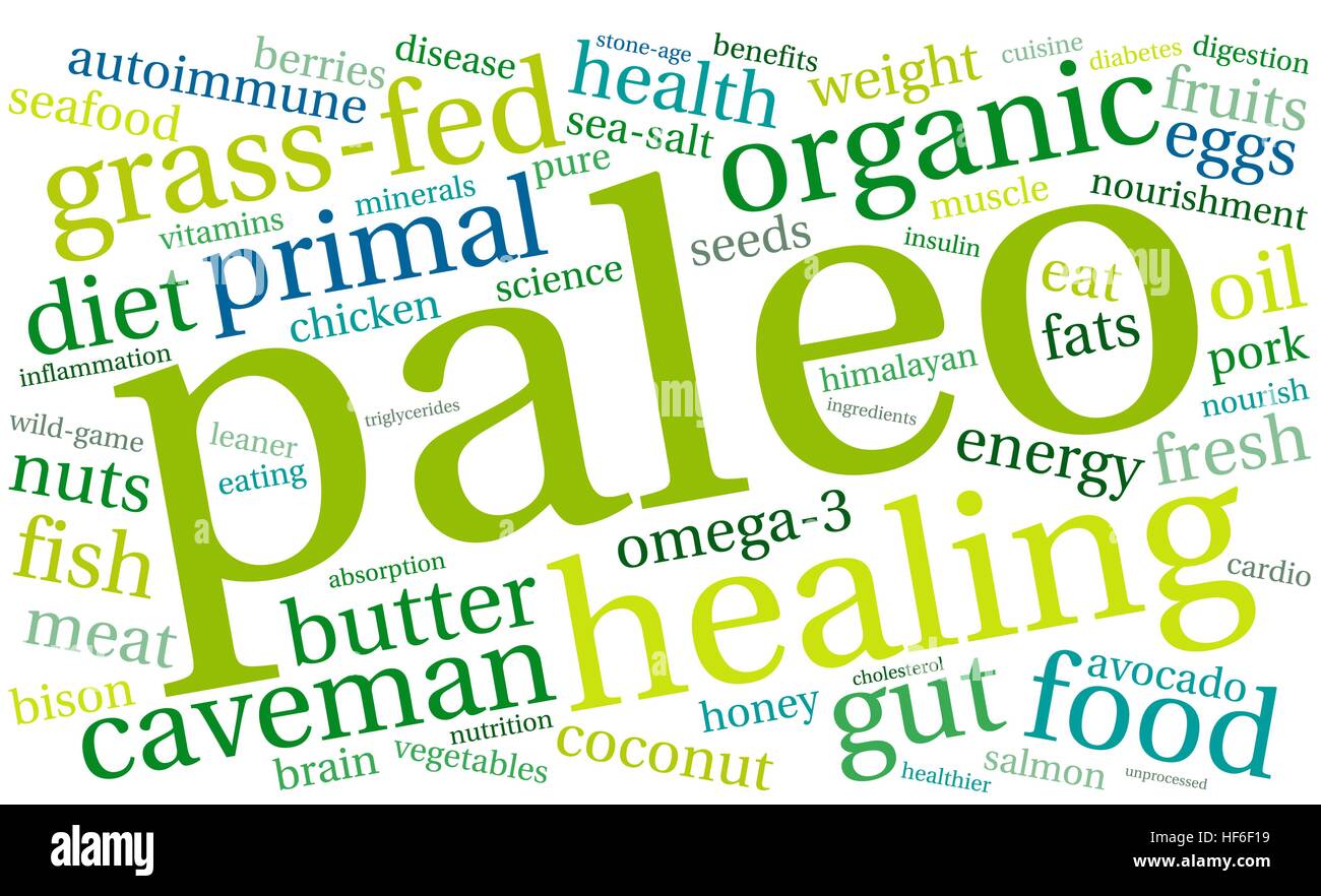 Paleo word cloud on a white background Stock Vector Image & Art - Alamy