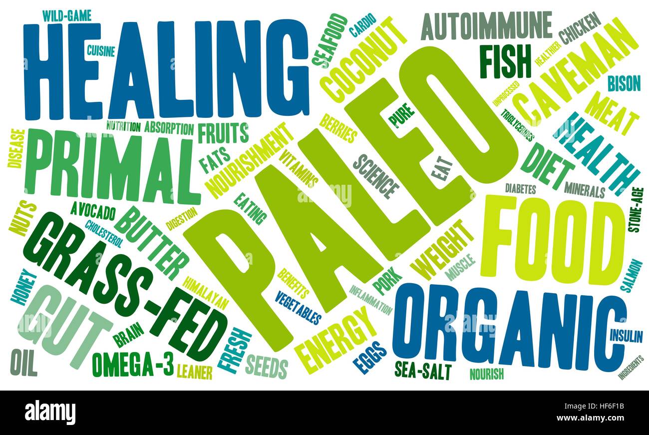 Paleo word cloud on a white background Stock Vector Image & Art - Alamy