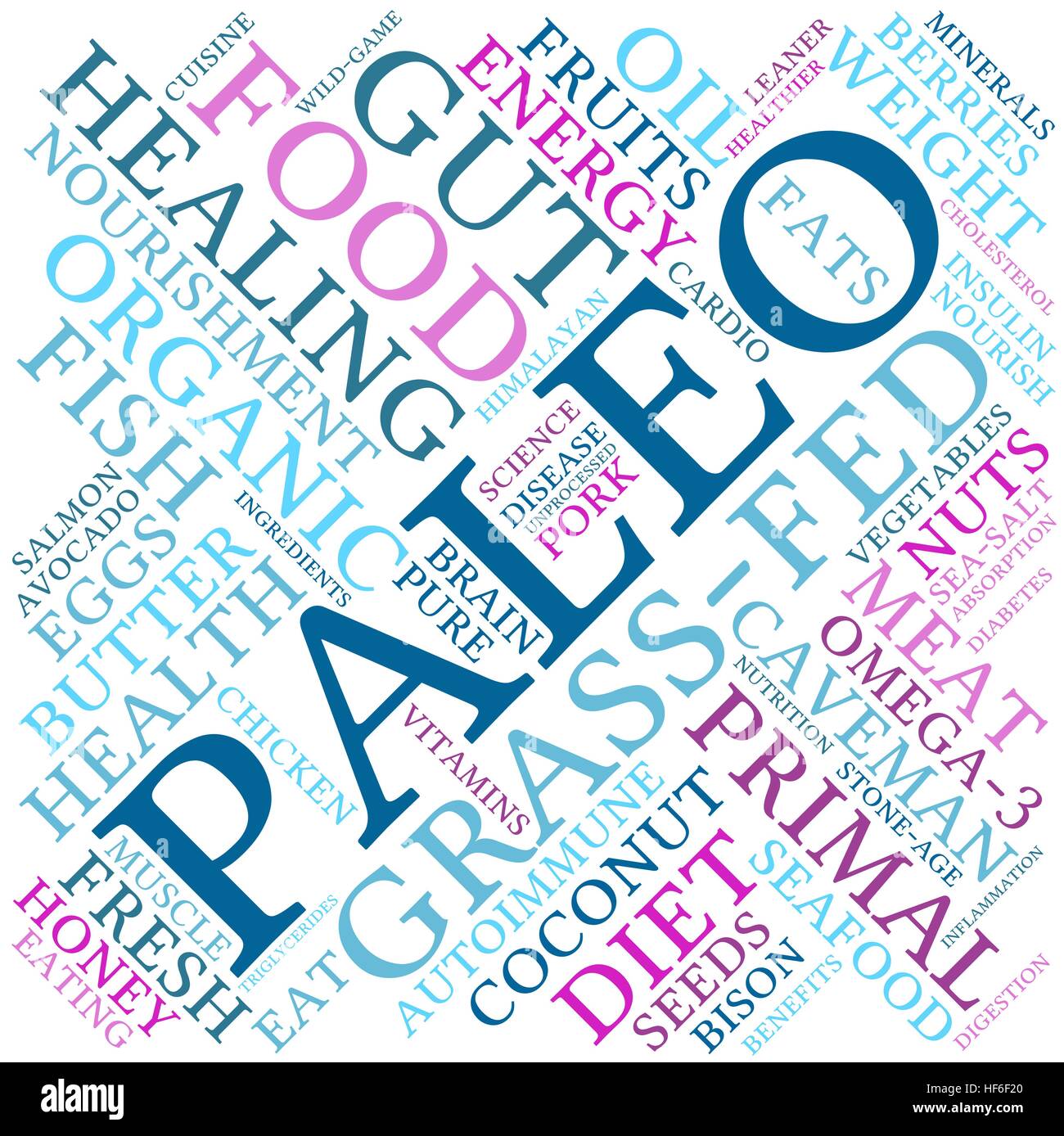 Paleo word cloud on a white background Stock Vector Image & Art - Alamy