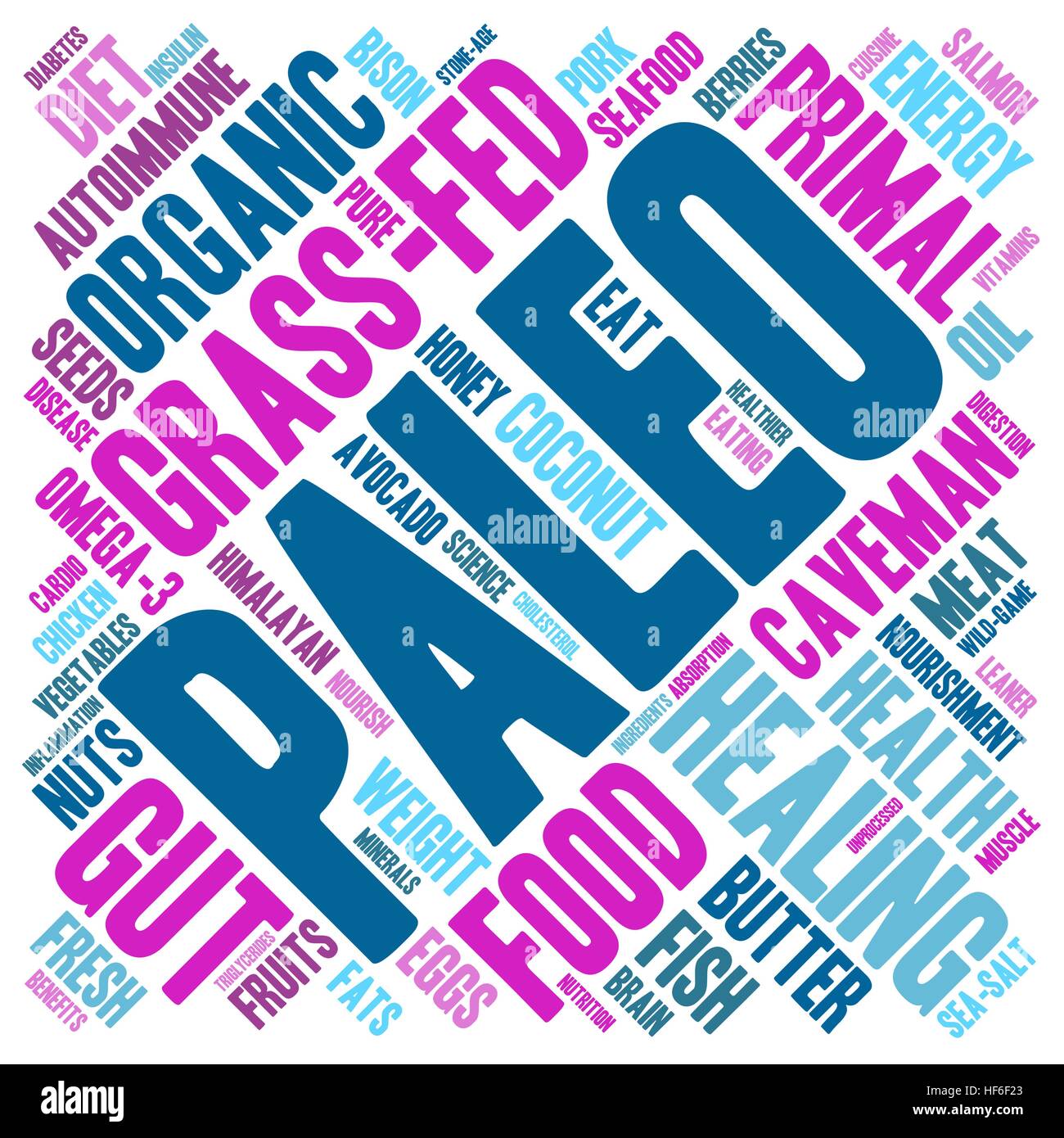 Paleo word cloud on a white background Stock Vector Image & Art - Alamy