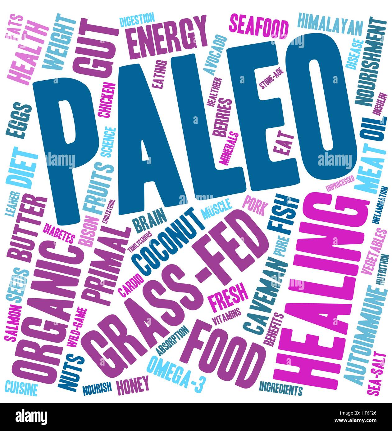 Paleo word cloud on a white background Stock Vector Image & Art - Alamy