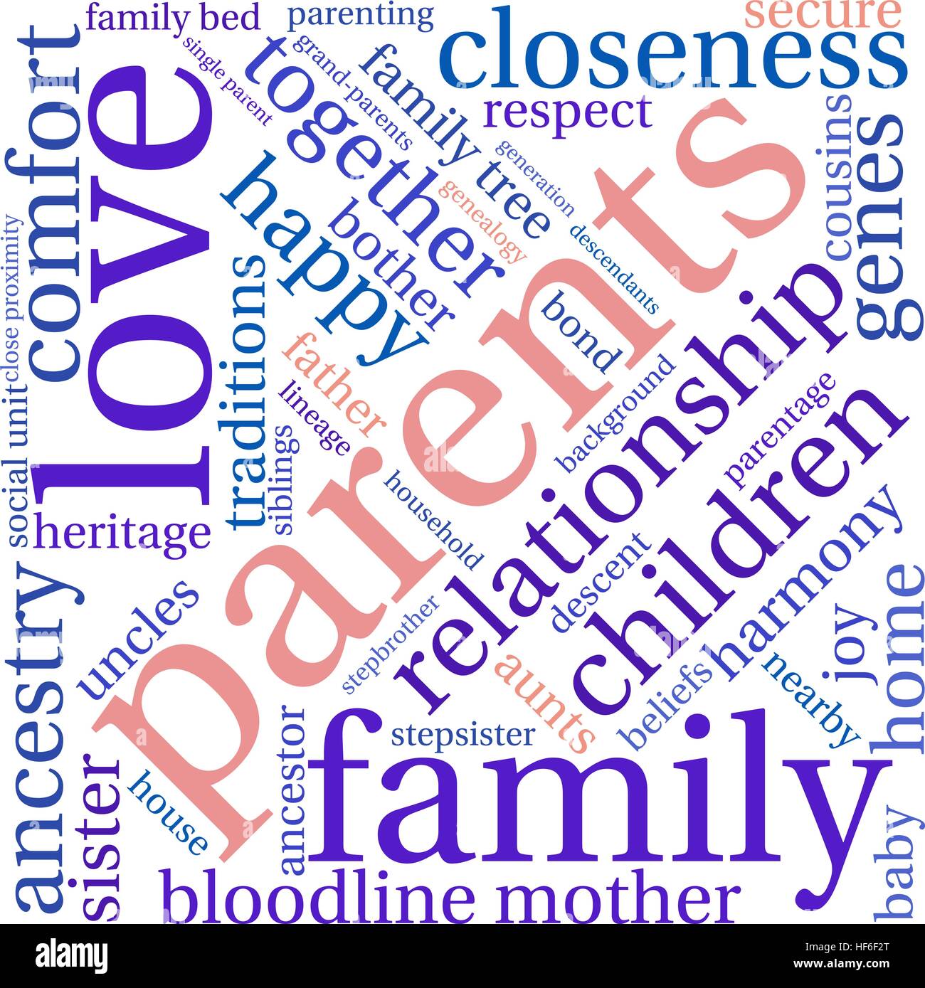Parents word cloud on a white background Stock Vector Image & Art - Alamy