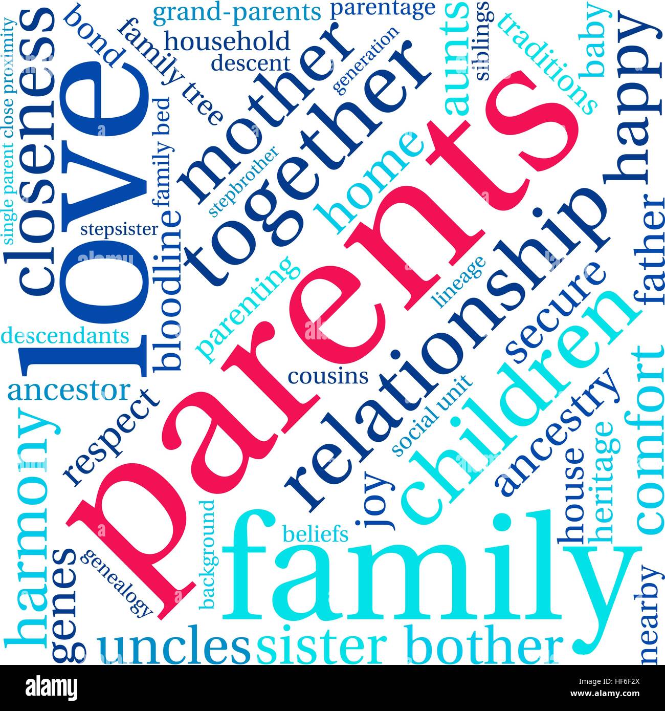 Parents word cloud on a white background Stock Vector Image & Art - Alamy
