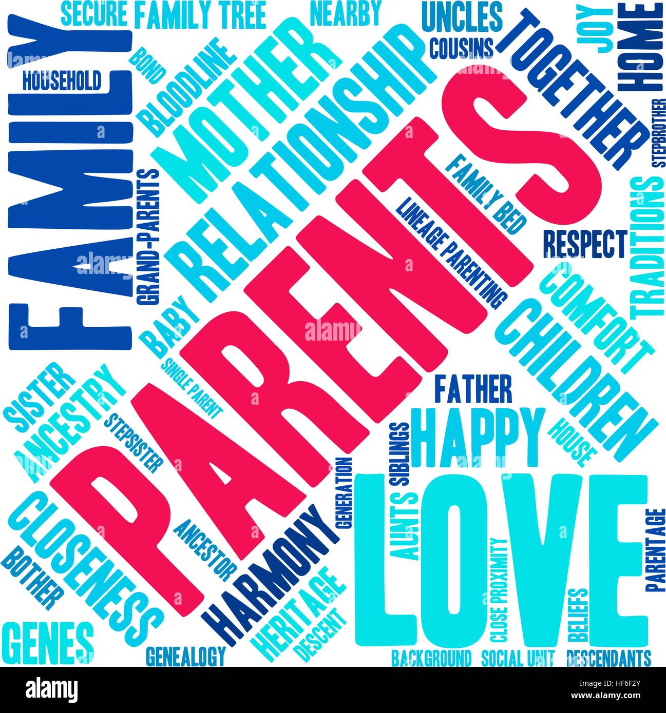 Parents word cloud on a white background Stock Vector Image & Art - Alamy