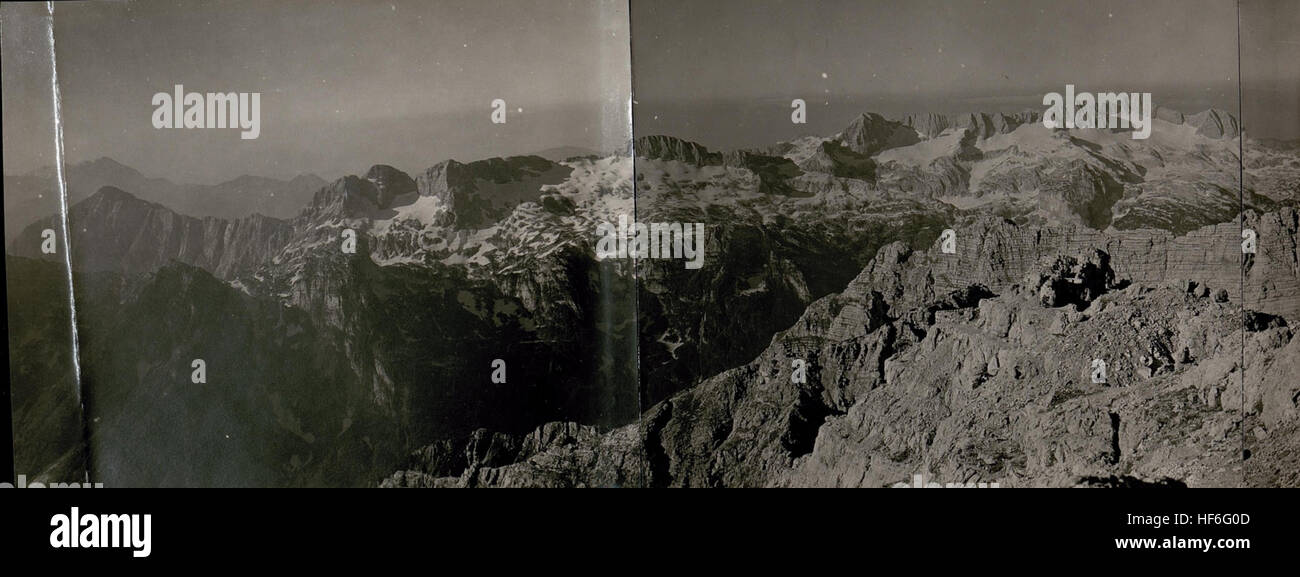 A panoramic view from Wischberg taken on July 23, 1917, showing the ...