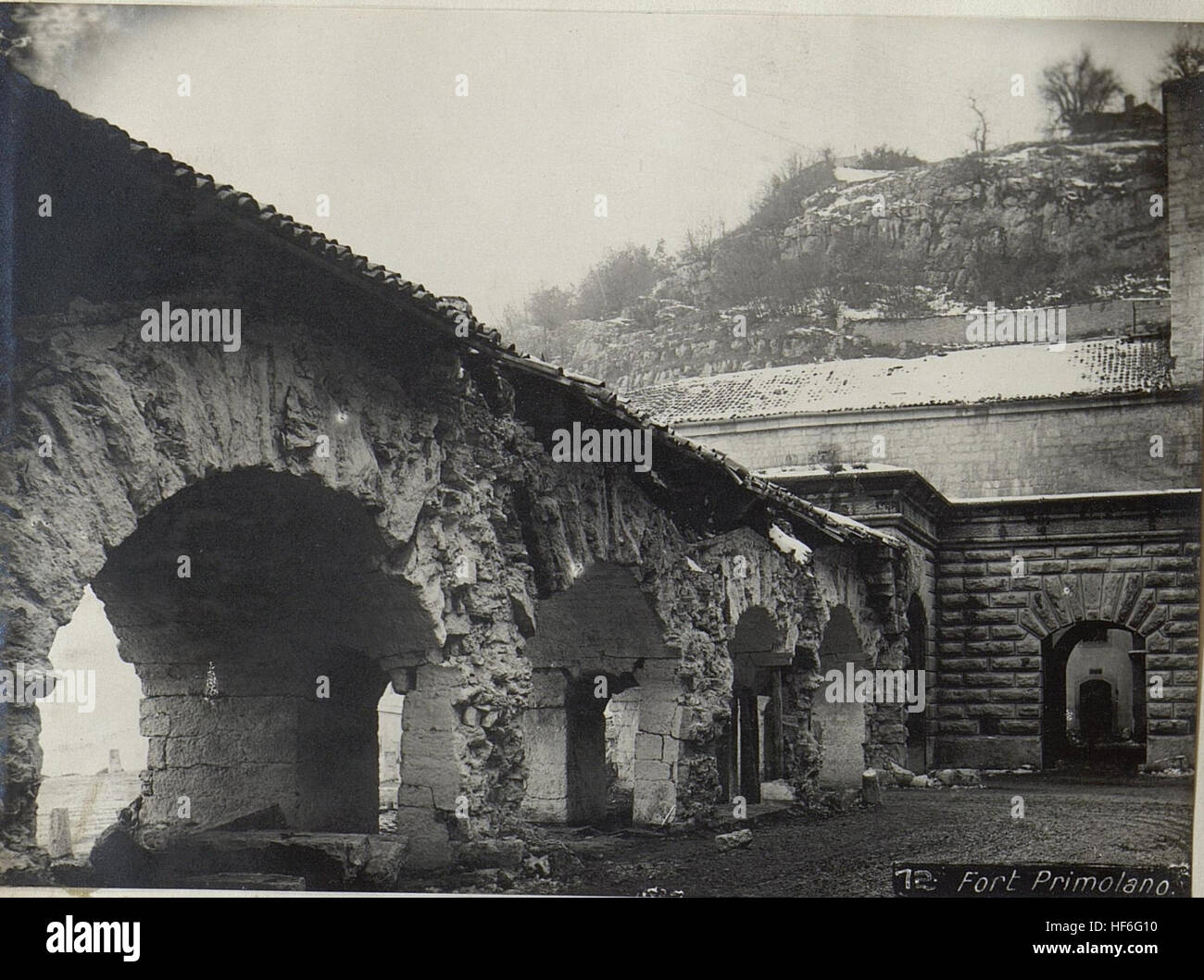 Fort Primolano, World War I, Europeana Collections Stock Photo - Alamy