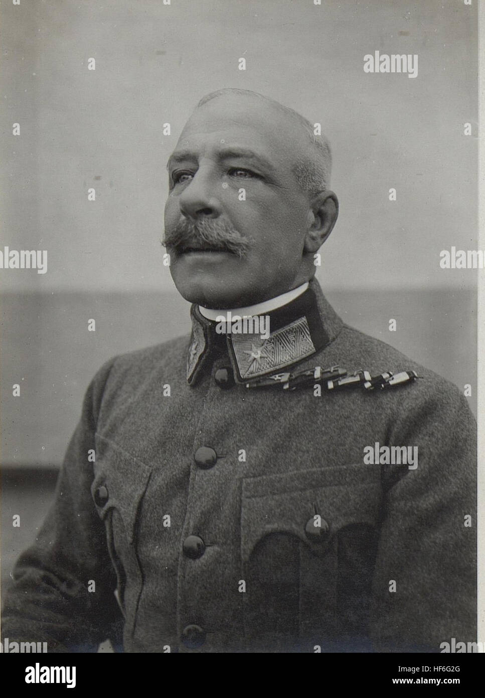A German military officer, likely from the WWI era, captured by the ...