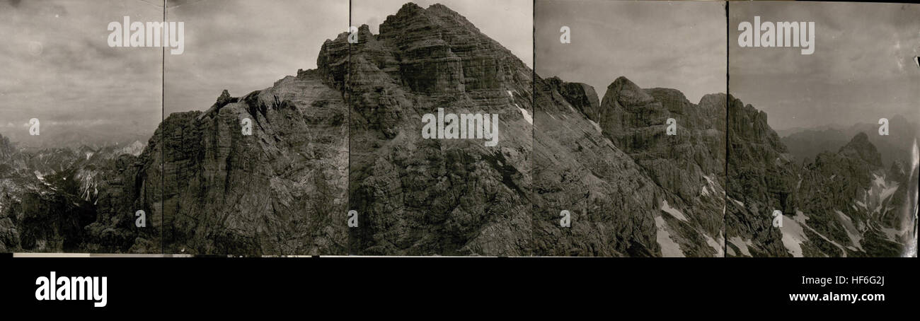 Panoramic view of Kastrein from an infantry position on July 25, 1917 ...