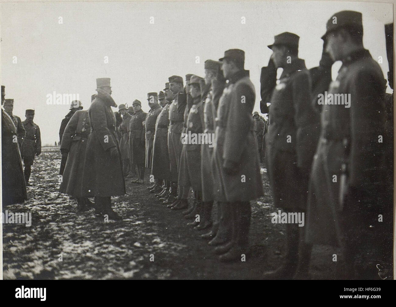 Inspection of troops by His Majesty, Zastarone 1917, World War I ...