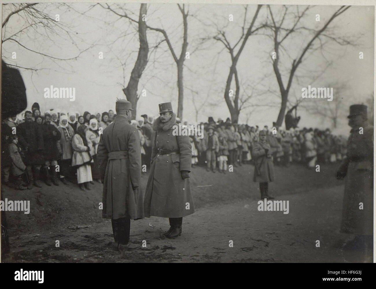 Inspection of troops by His Majesty in Zastarone, 1917, World War I ...