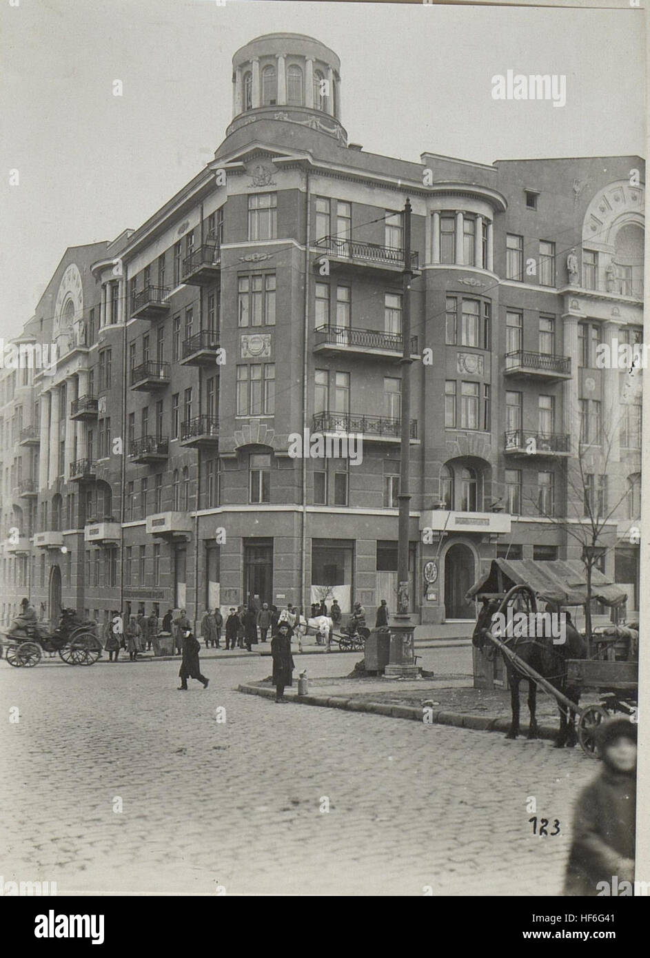 Photograph of the British Consulate building during World War I, taken ...