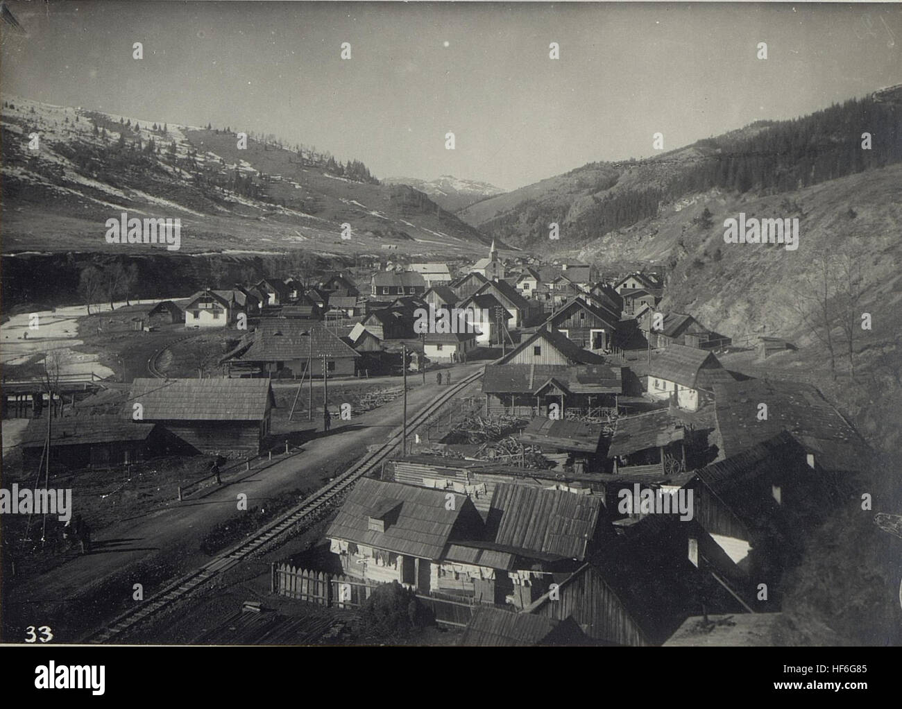 A historical photograph from the Eastern Front of World War I, showing ...