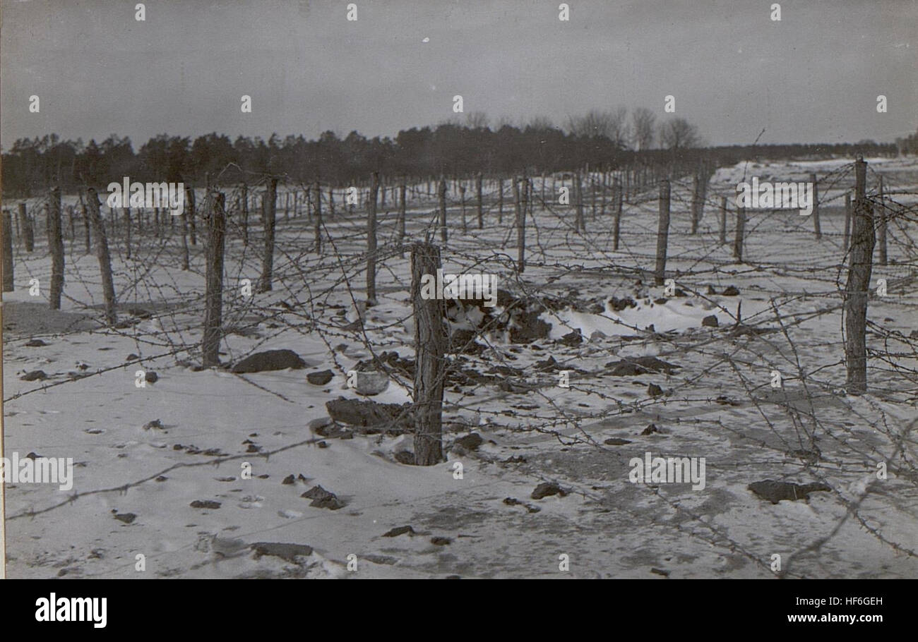 Technical course image showing obstacle funnel during World War I, from ...