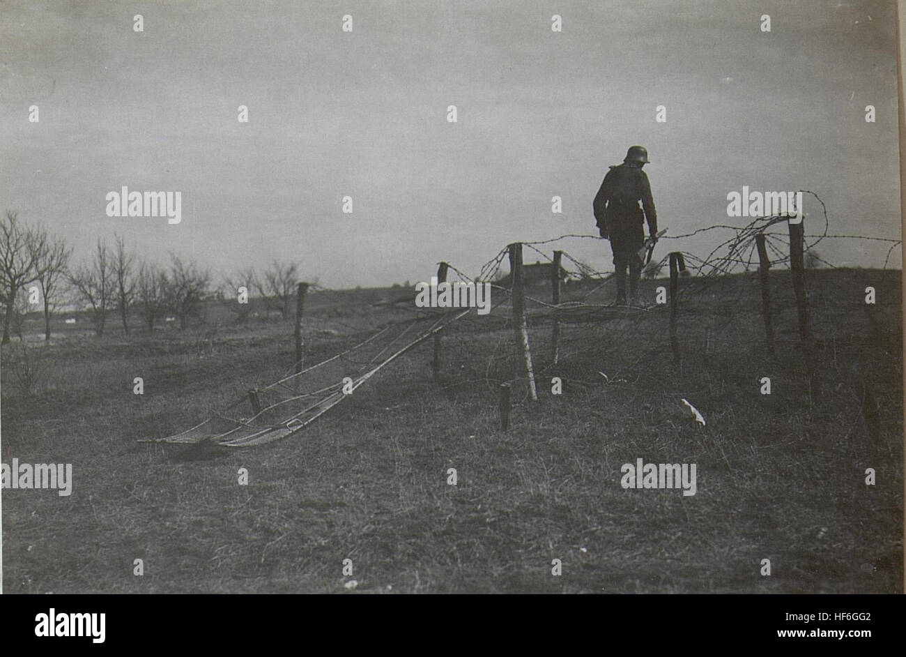 Storm course. Bridging obstacles during World War I Stock Photo - Alamy