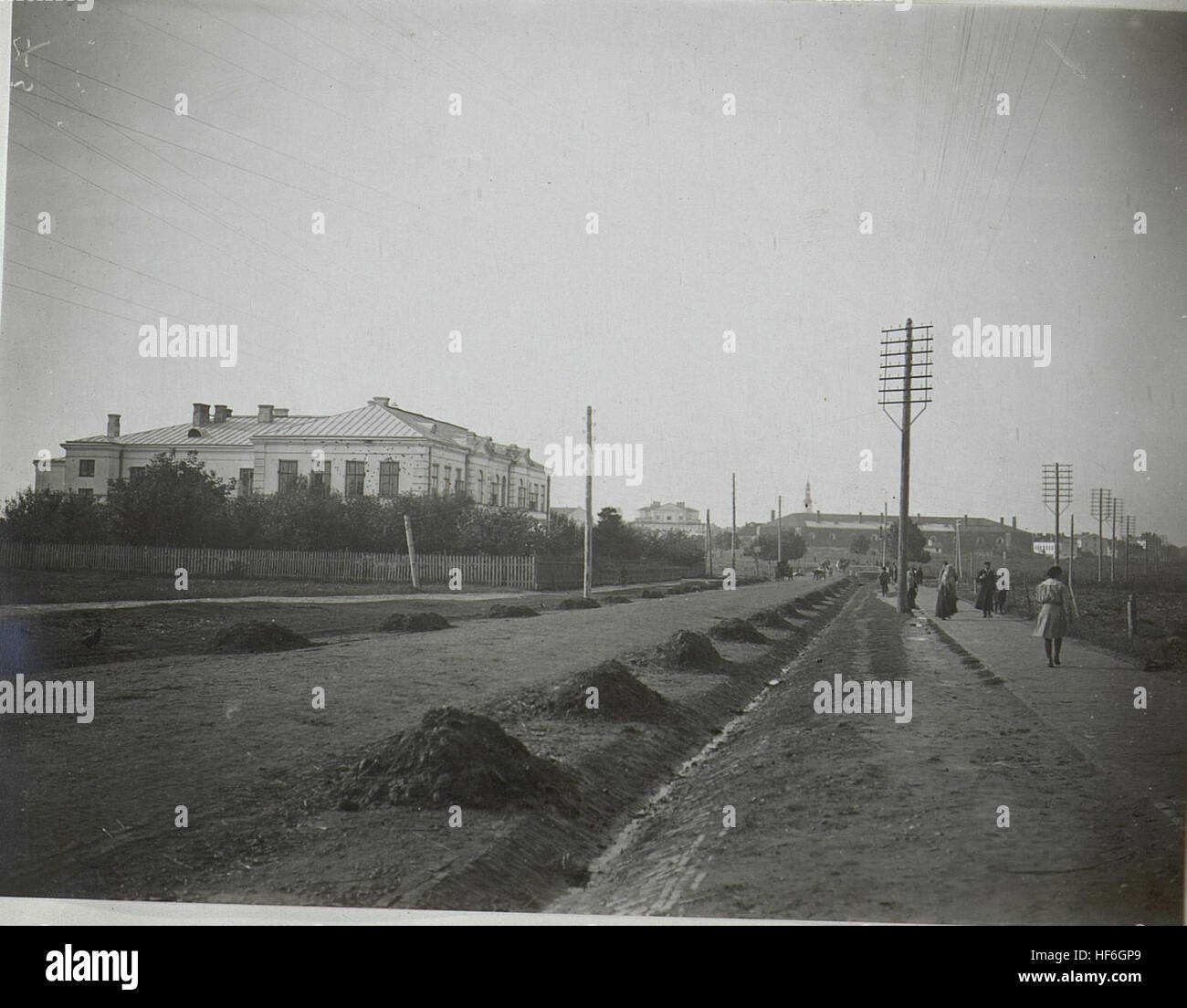 A photograph from a World War I album, showing a military scene from ...