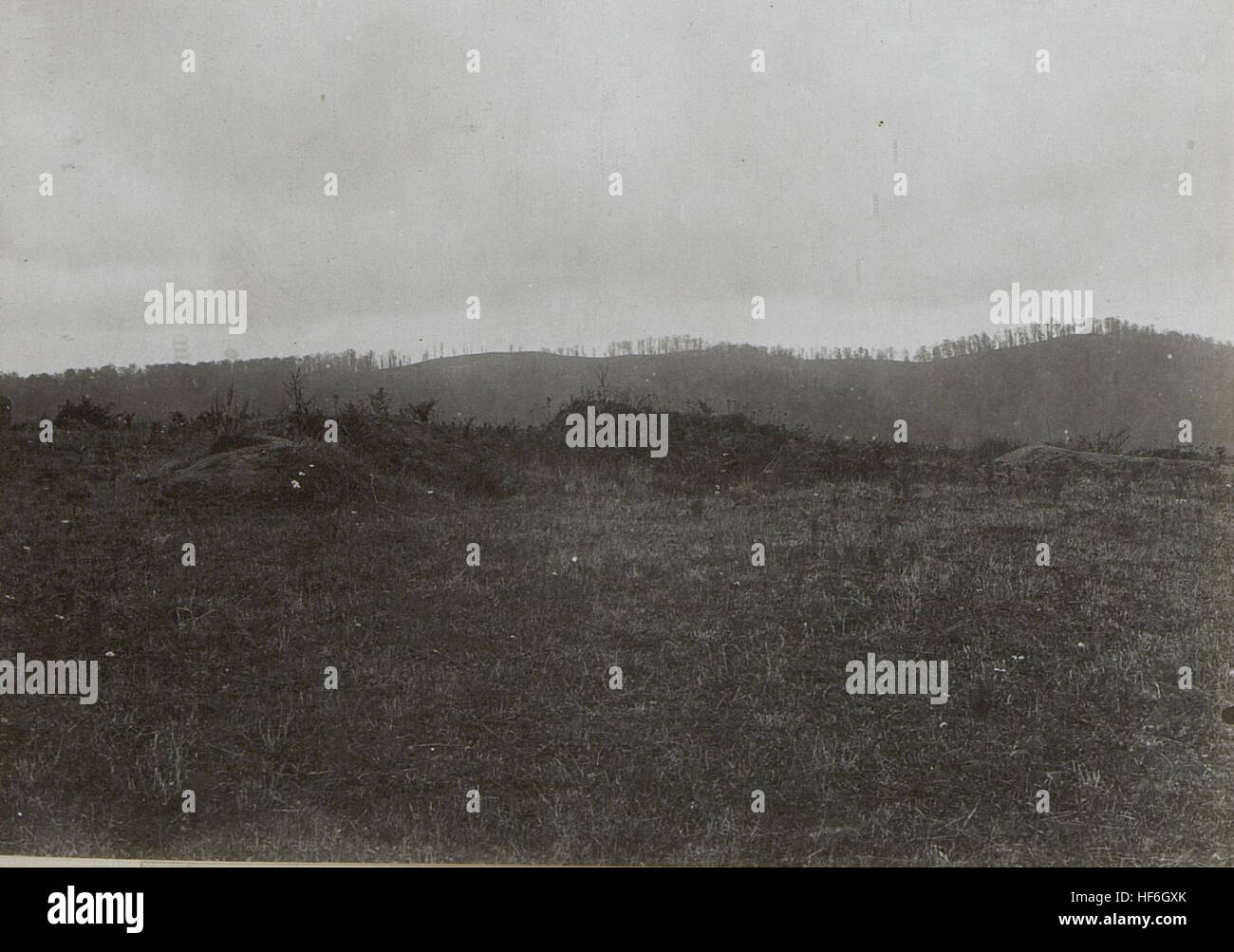 Gun position on Kote 787 against Jagodnja, WWI artillery position ...