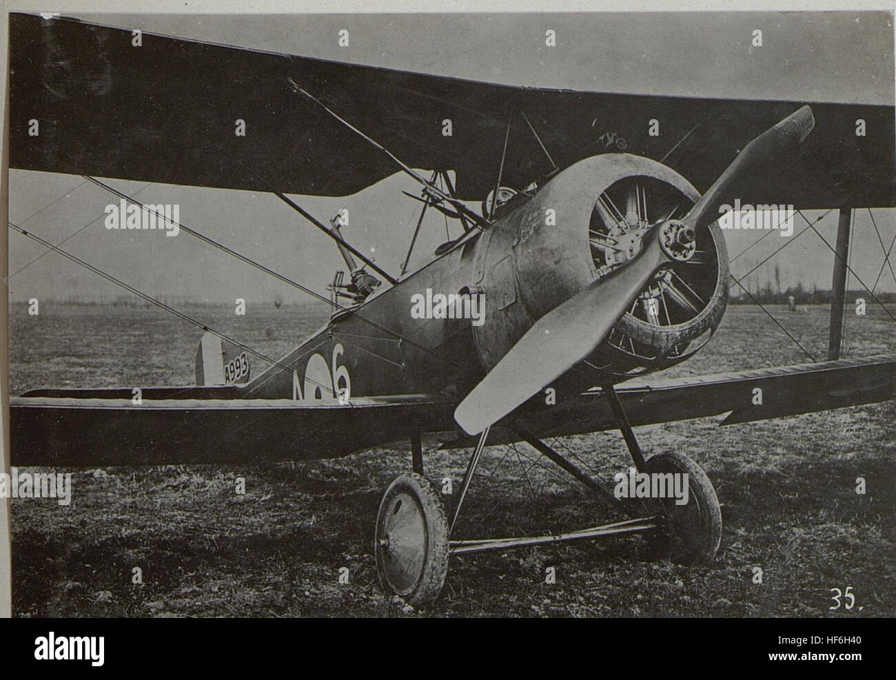 A reproduction of English-French aircraft engines from World War I ...