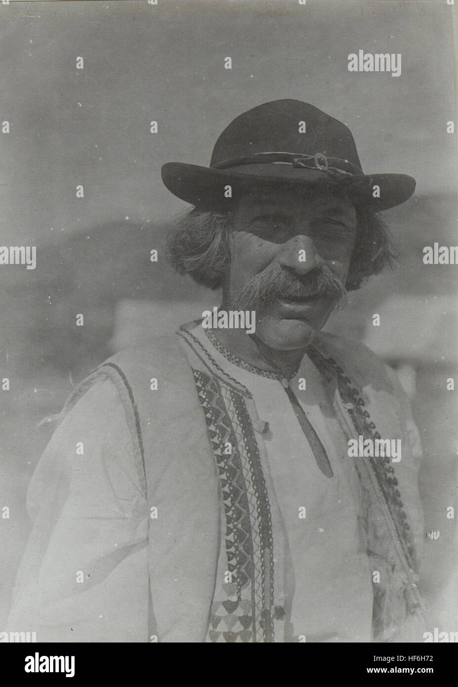 A historical photograph of the Csango community during the First World ...