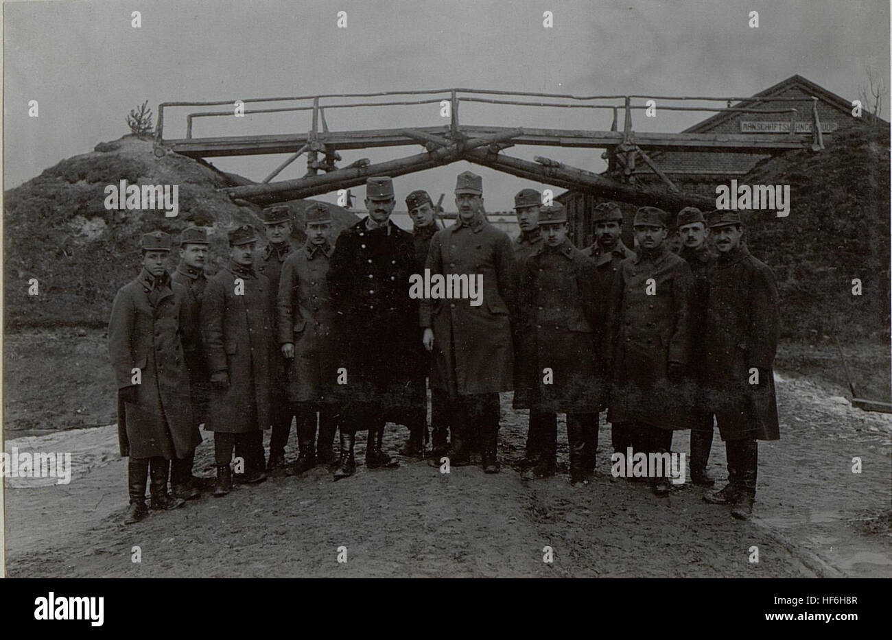 Instruction officers at the technical course in Cholm during World War ...