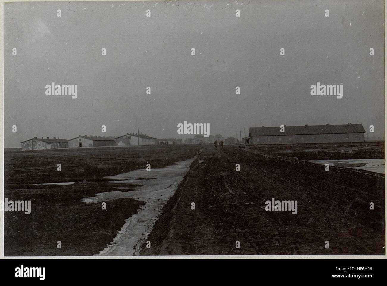 A wartime photograph showing the command headquarters at the Cholm ...